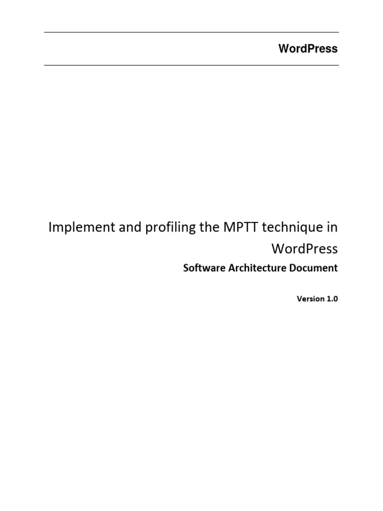 Software Architecture document-WP | PDF | Use Case | Databases