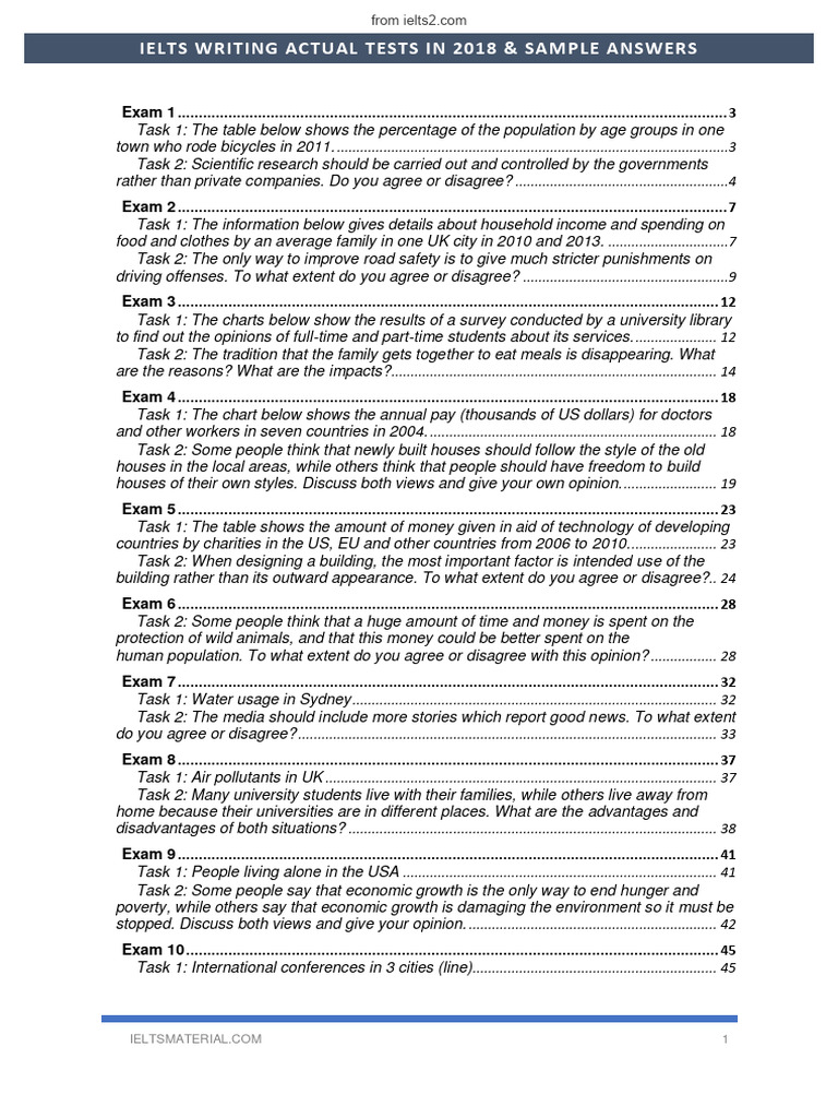 IELTS Writing Actual Tests 2018 | PDF | Genetic Engineering | Driving ...