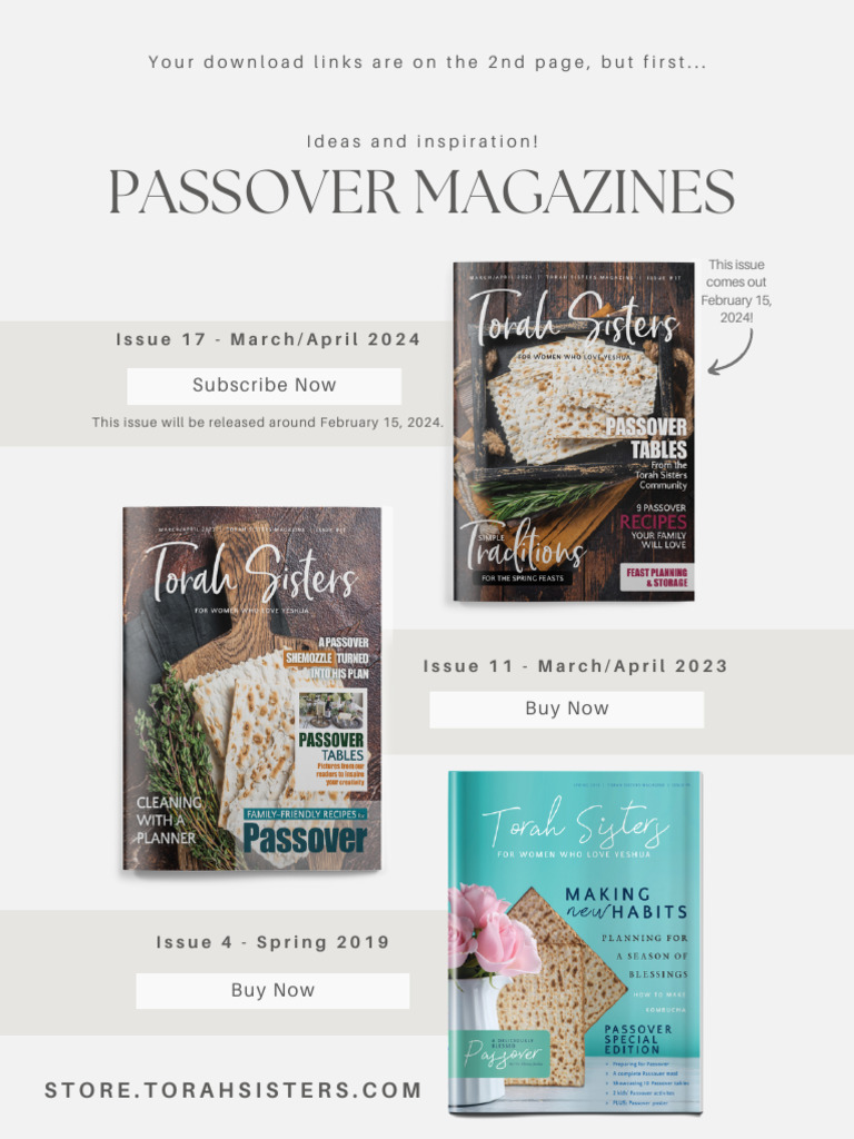 Passover Kit 2024 Download Links 2 | PDF | Haggadah | Computer File