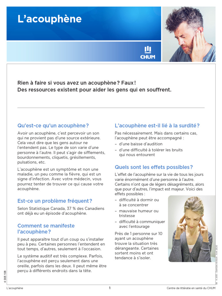 Acouphene Stress Disparu Forum