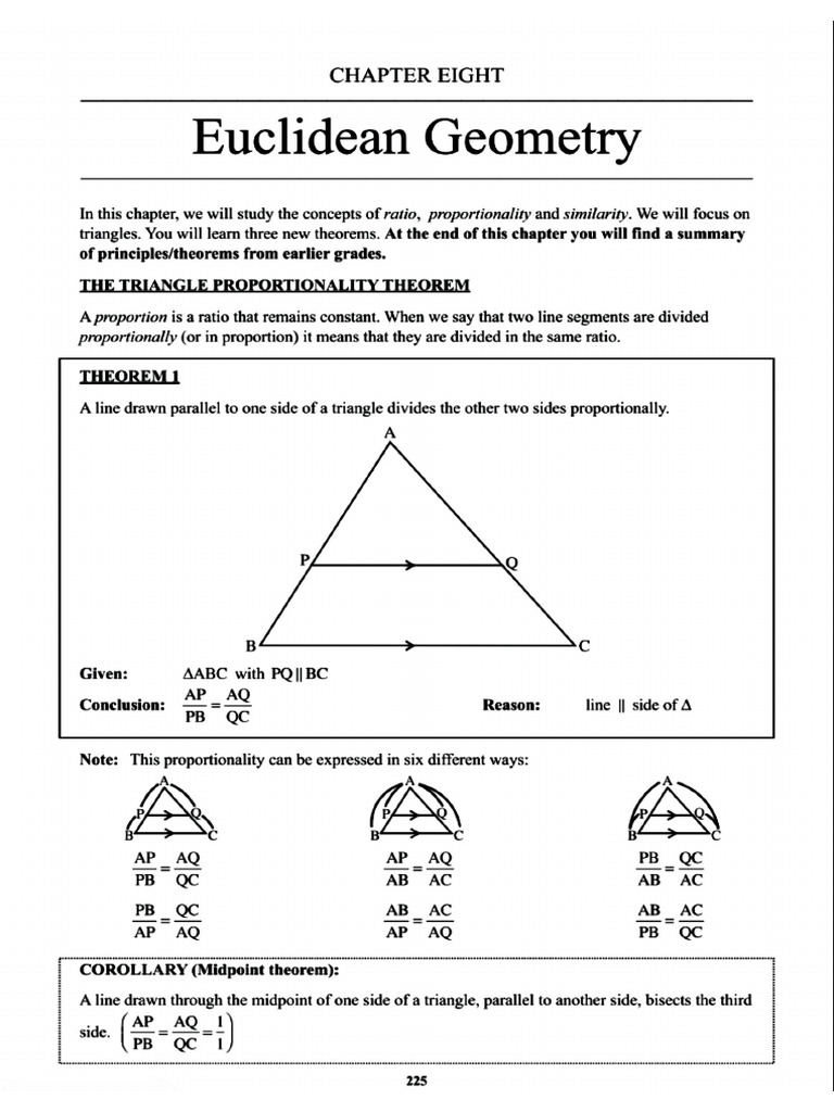 Euclidean 1 Notes | PDF