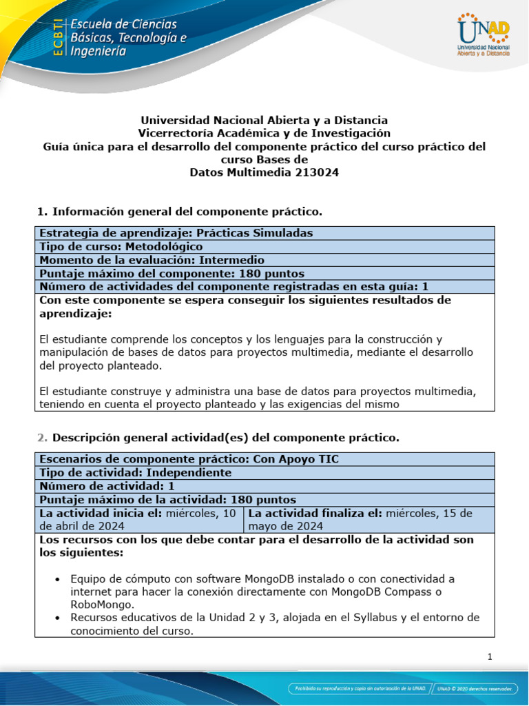 Guía Para El Desarrollo Del Componente Practico - Unidad 3 - Fase 4 - Componente Práctico ...