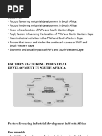 Gauteng PWV Industrial Region Overview | PDF | South Africa | Economies