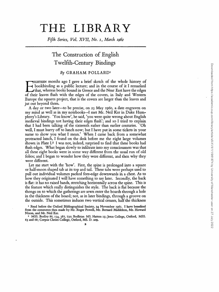 English Twelfth-Century Bookbindings | PDF | Bookbinding | Books