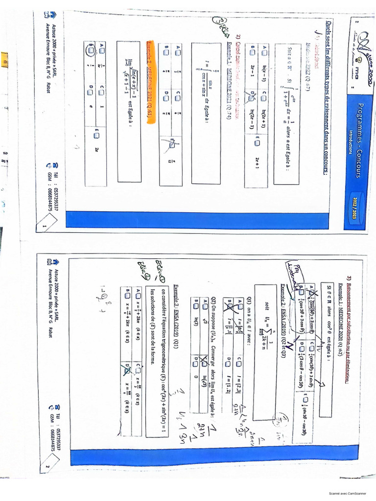 Introprogrammeconcours Astuce | PDF