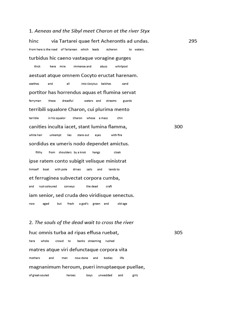 Aeneas, Sibyl, and Charon at Styx | PDF | Aeneid | Greek Underworld