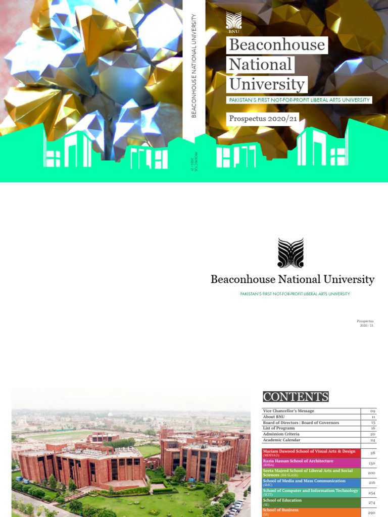 BNU_Prospectus_2020_21-Final | PDF | Master's Degree | Academic Degree