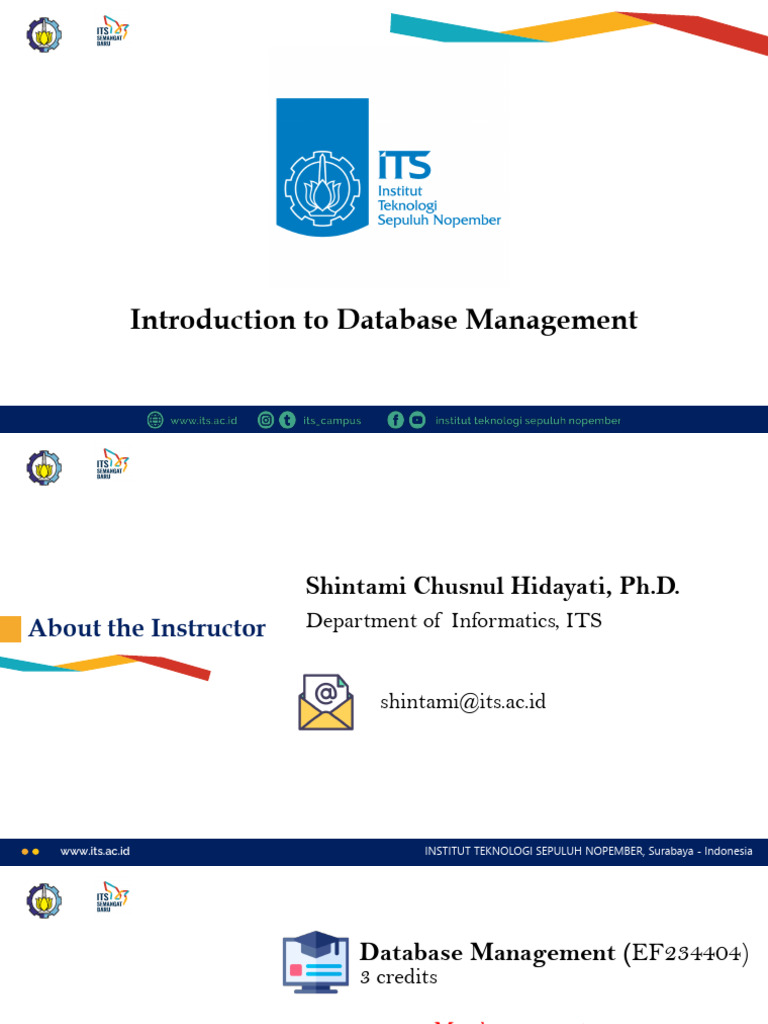 01 Introduction To Database Management Systems - 2023-4 | PDF ...