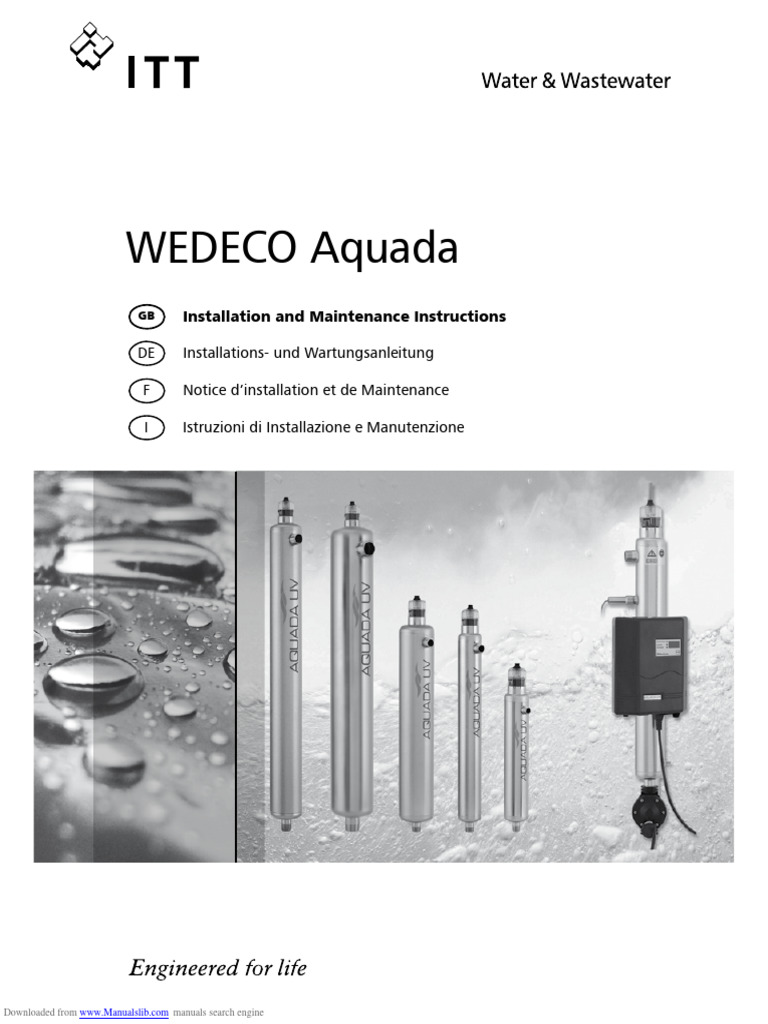 Wedeco Aquada | PDF | Ultraviolet