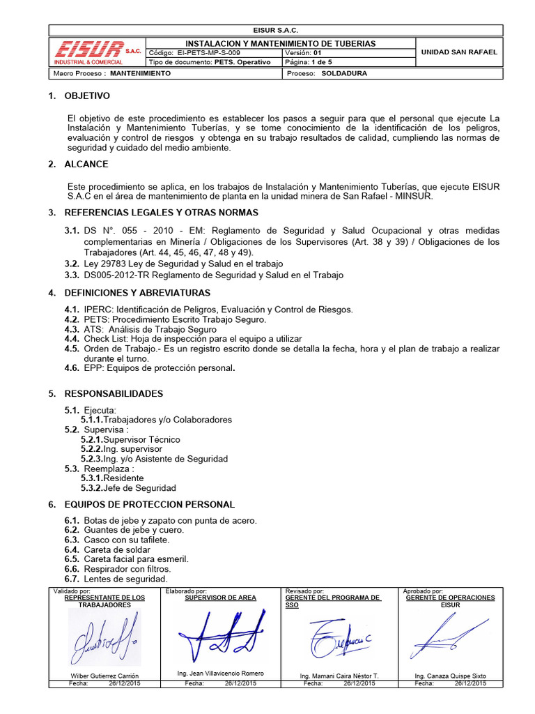 Ei-Pets-Mp - S-009 . - Instalacion y Mantenimiento de Tuberias | PDF ...
