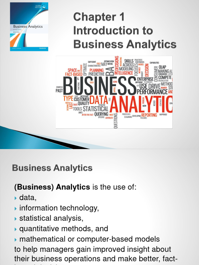 Topic 1 - Introduction To Business Analytics | PDF | Analytics | Data ...