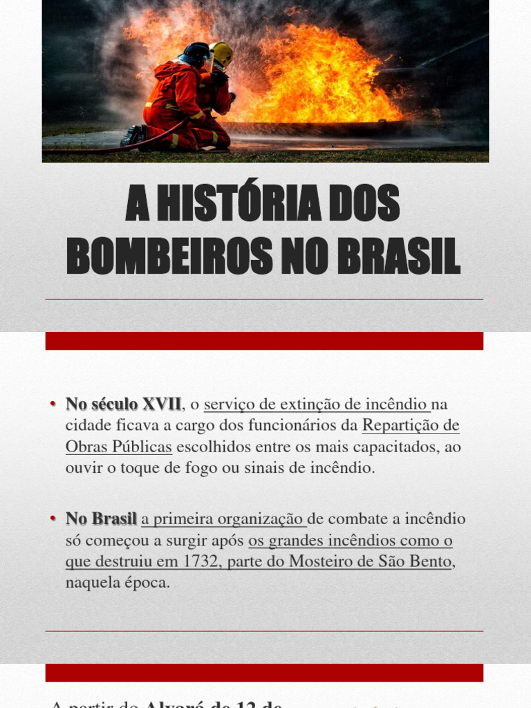 A História Dos Bombeiros No Brasil | PDF