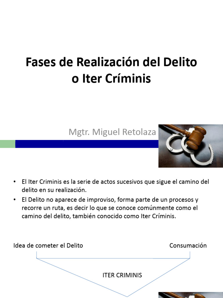Fases de Realización Del Delito - Iter Criminis | PDF | Justicia ...