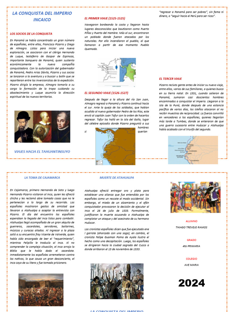 La Conquista Del Imperio Incaico | PDF | Francisco Pizarro | Perú