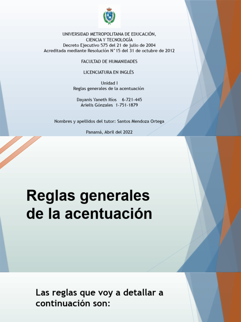 Reglas de acentuación en español | PDF | Lingüística
