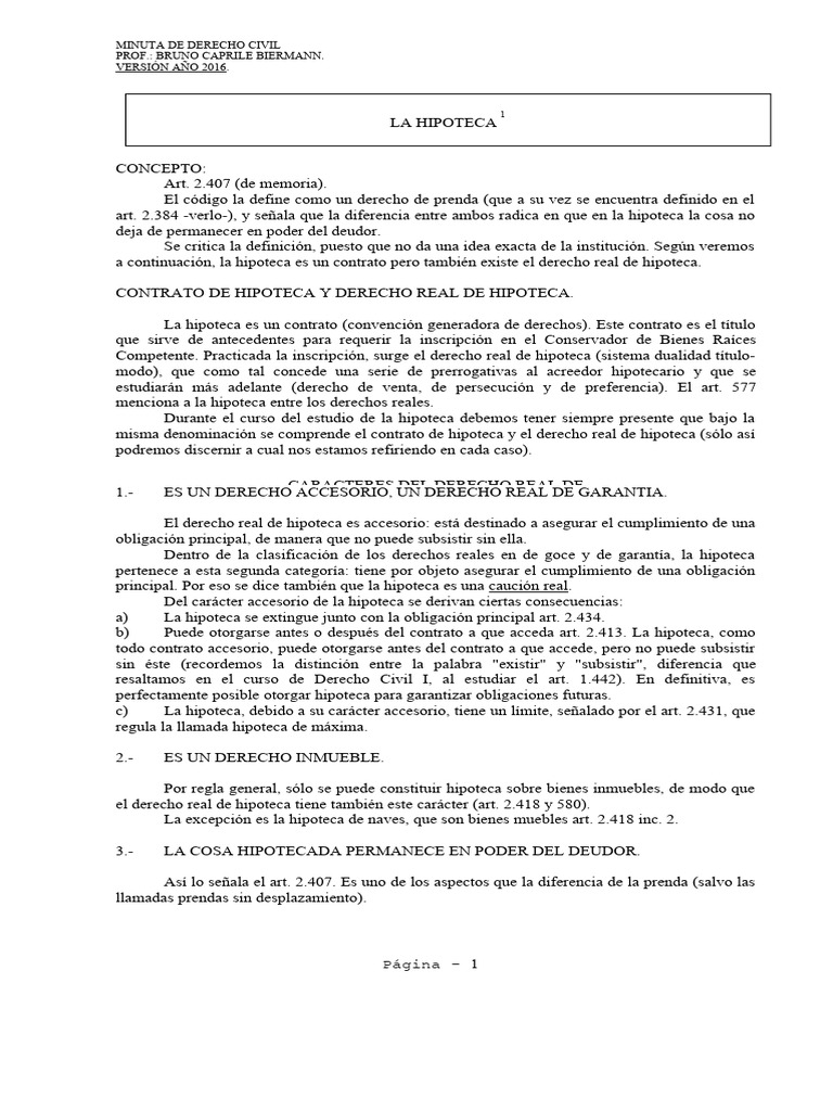 Hipoteca | PDF | Ley de hipotecas | Pagos