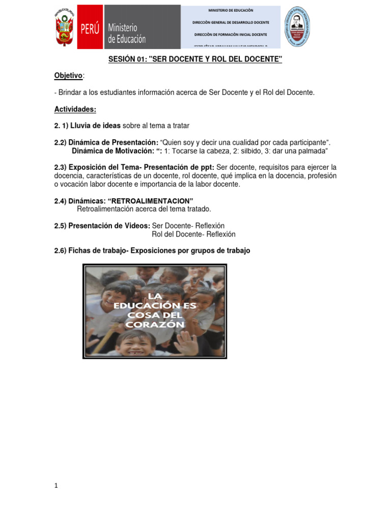 Ser docente y rol del docente.TAREA | PDF | Maestros | Enseñando