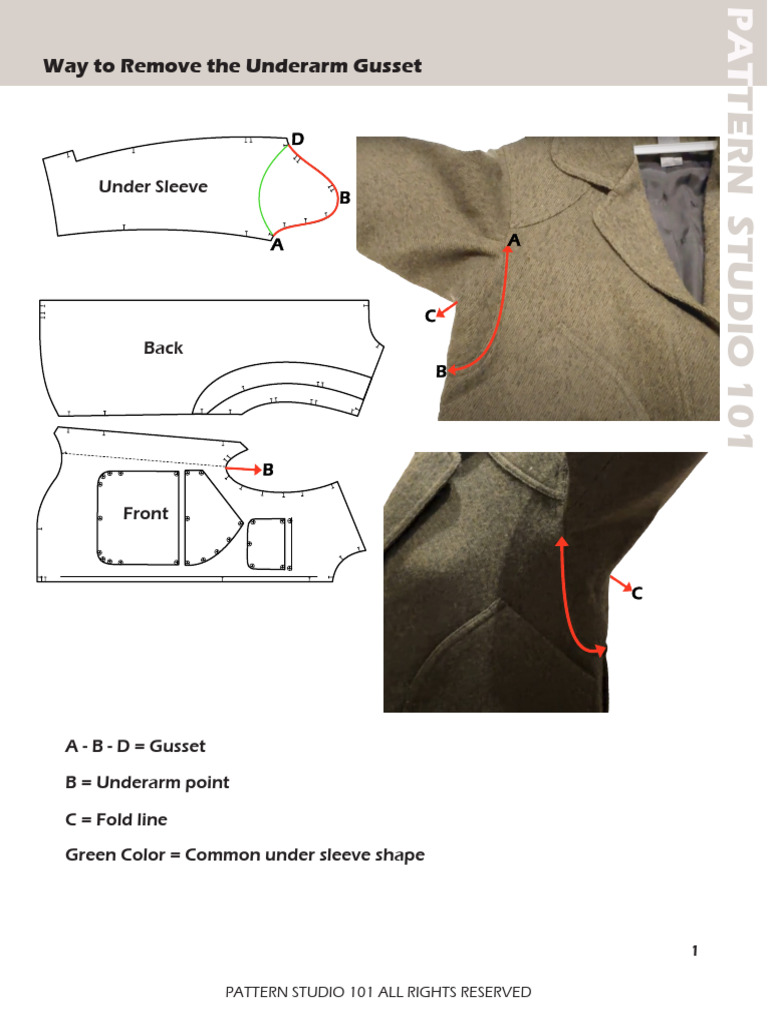 155 Way To Remove The Underarm Gusset | PDF | Motor Vehicle | Car