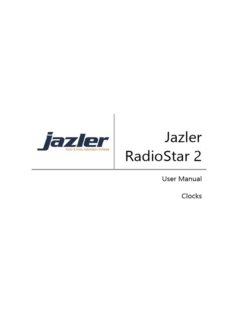 Jazler RadioStar 2 User Manual | PDF | Information Technology ...