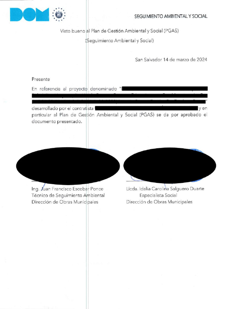 Ejemplo Aprob PGAS | PDF