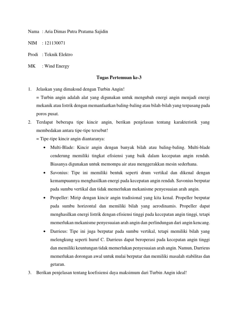 Aria Dimas Putra Pratama Sajidin - 121130071 - Tugas Pertemuan 3 | PDF | Sains & Matematika ...