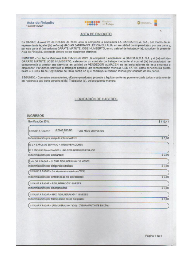 Carpeta Jose Garate | PDF
