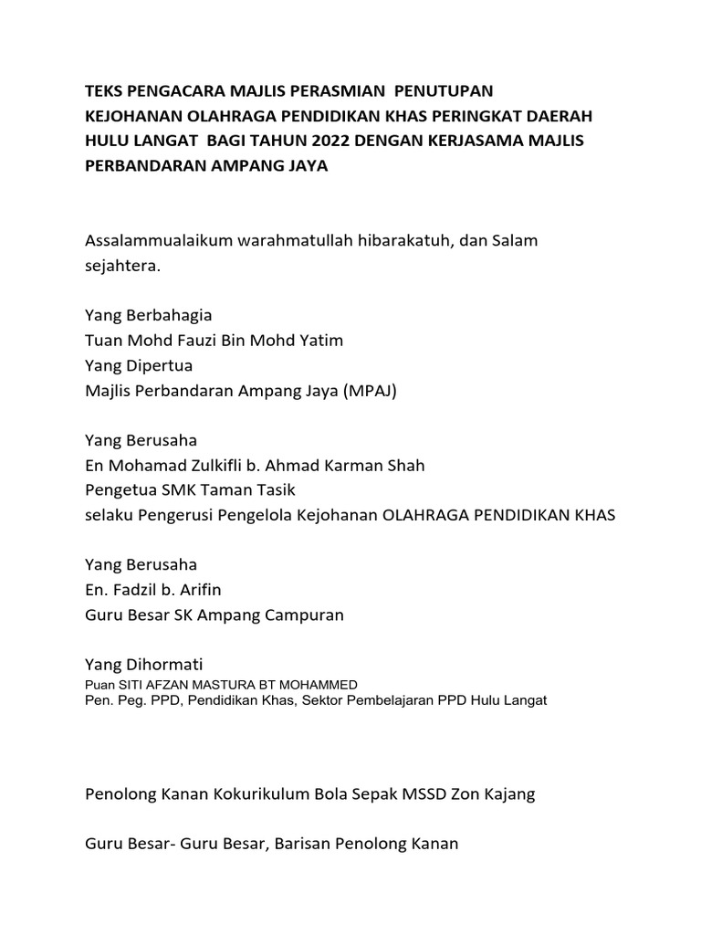 Mcee Kot Ppki 2022 | PDF