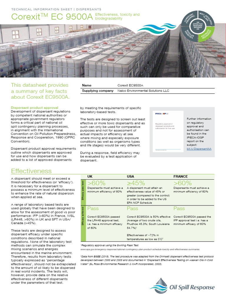 Tis Corexit Ec 9500a - June2022 | PDF | Toxicity | Petroleum