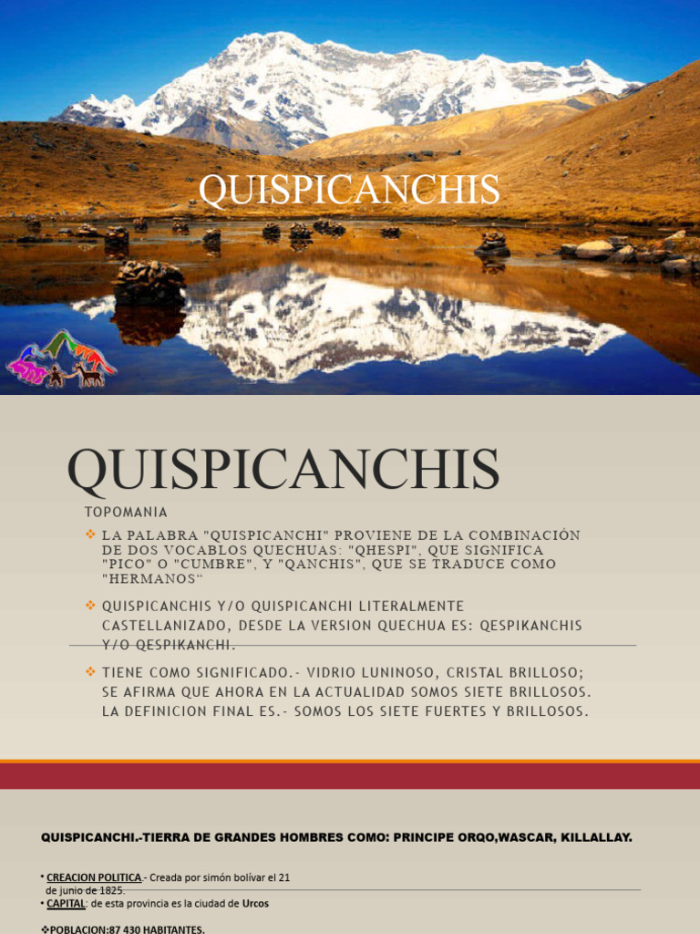 Quispicanchis 1 | PDF | Perú | Imperio Inca