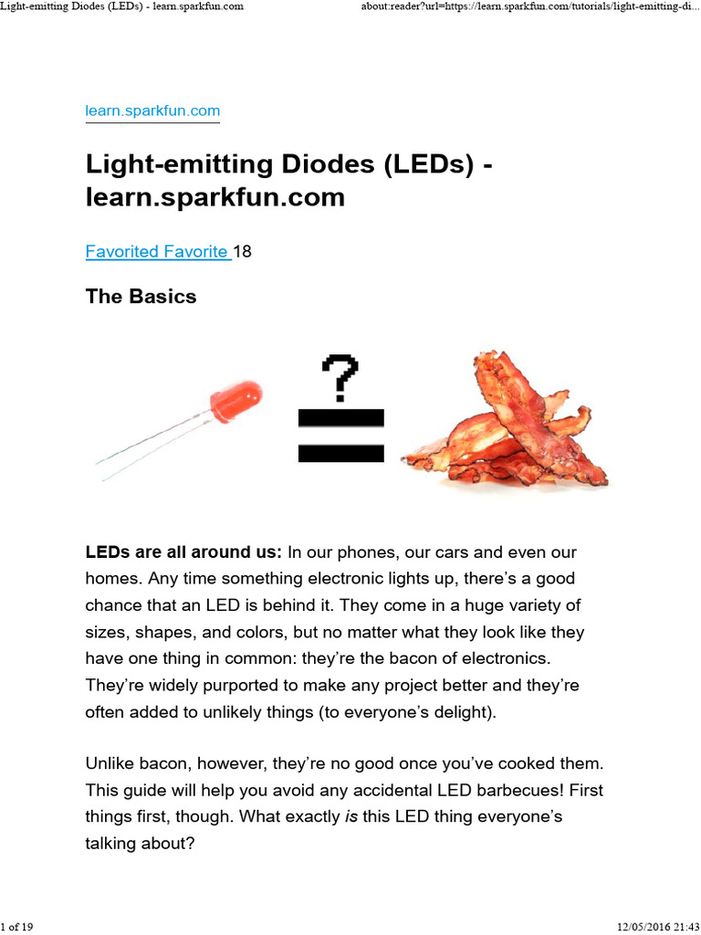 Light Emitting Diodes - LEDs | PDF | Light Emitting Diode | Ultraviolet