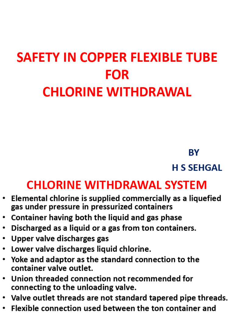 Safety in Copper Tube Used For Cl2 | PDF | Pipe (Fluid Conveyance) | Metals