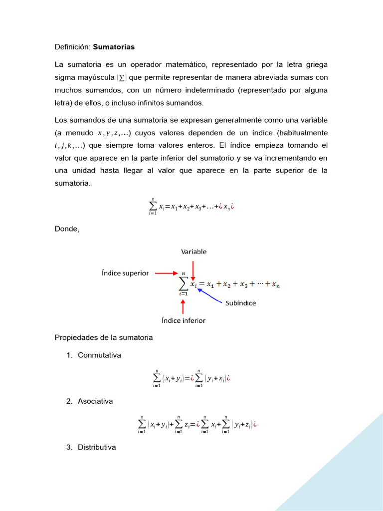 Sesión 26. TEOREMAS | PDF | Suma | Objetos matemáticos