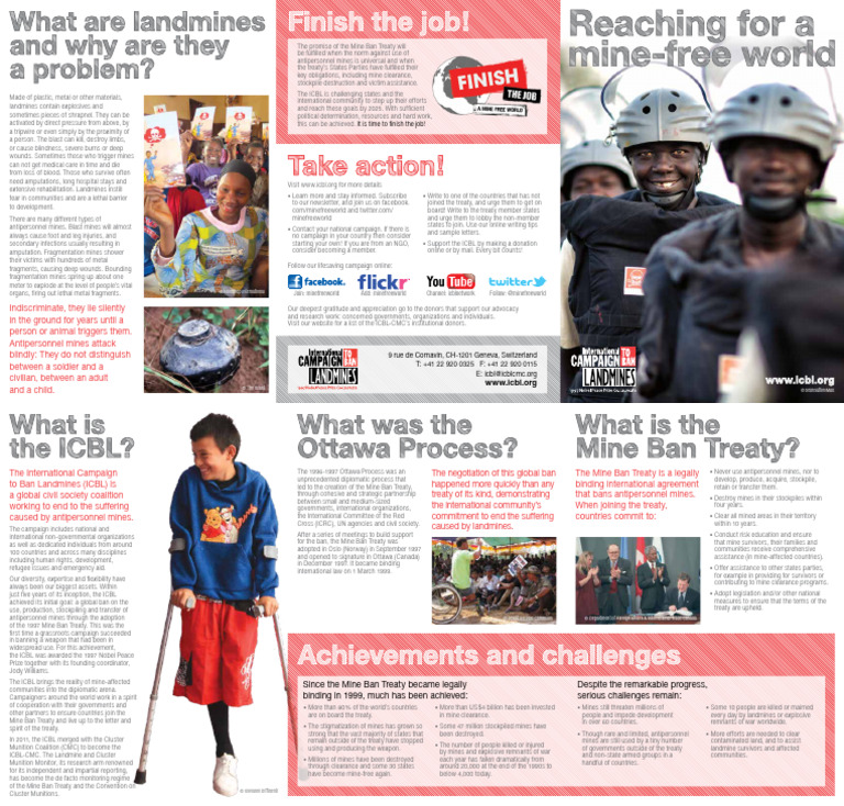 ICBL-Leaflet English Web-Version | PDF | Land Mine