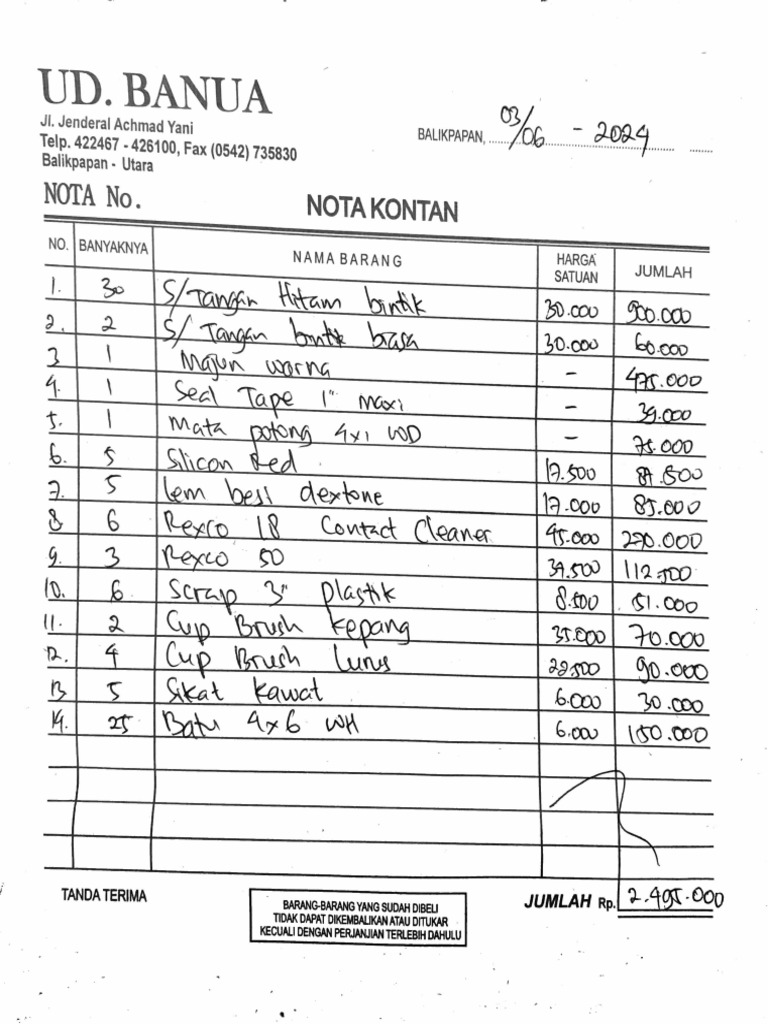 Nota Material Umum | PDF