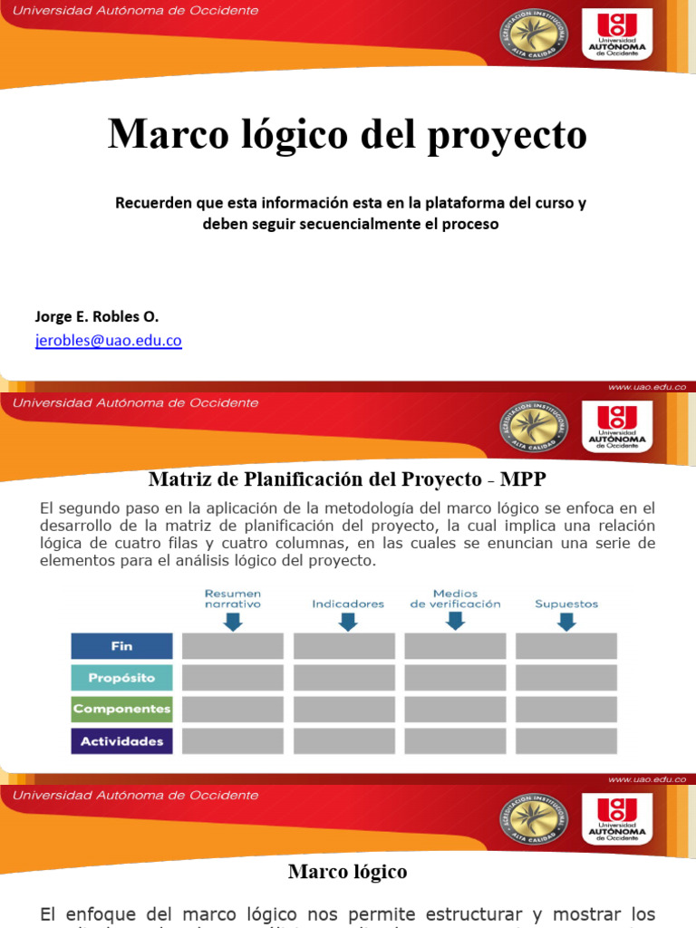 Matriz de Planificacion Del Proyecto | Descargar gratis PDF | Manejo de recursos naturales ...