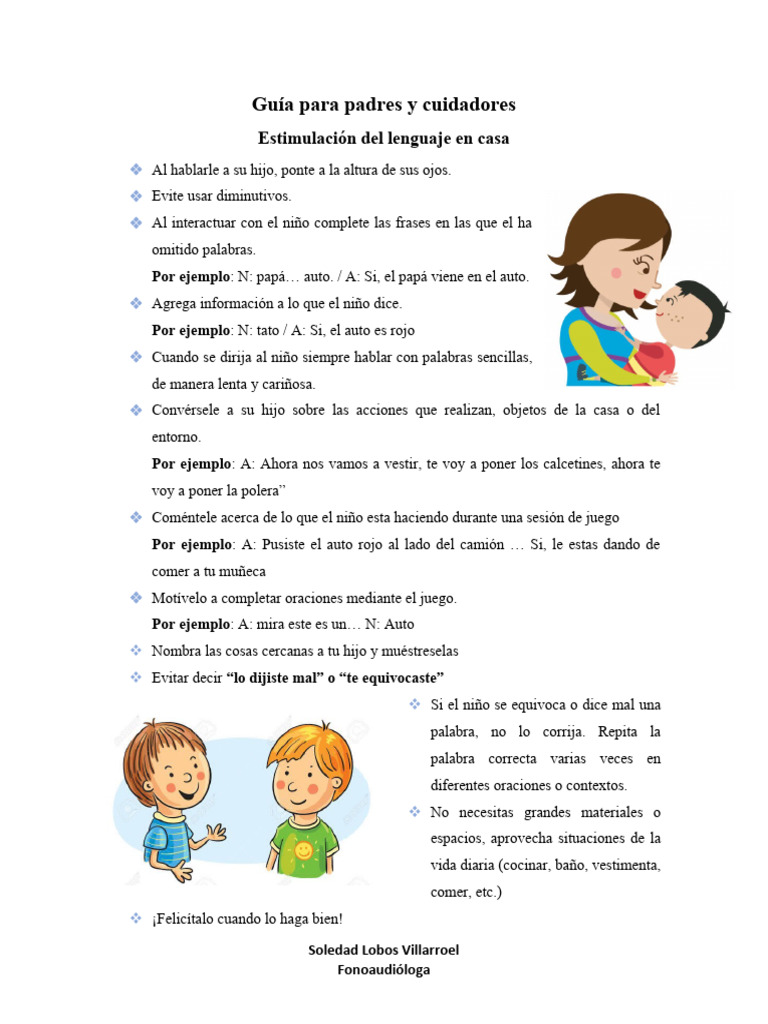 Guía para padres y cuidadores | PDF