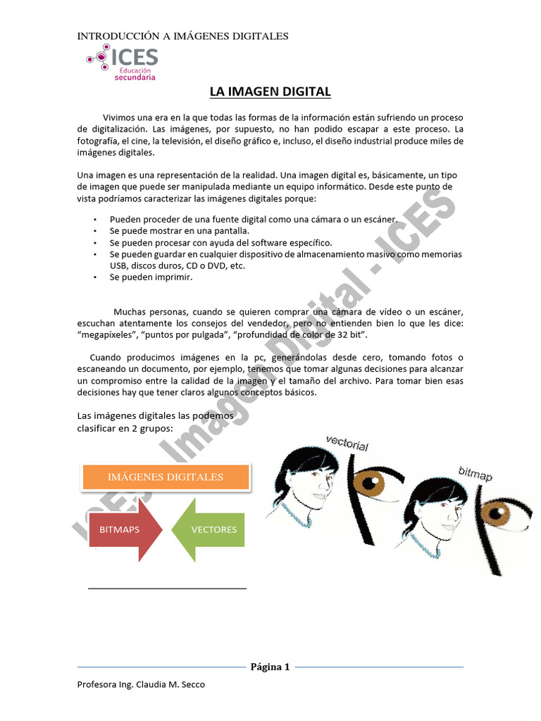 IMAGEN DIGITAL - Bitmap Vect | PDF | Escáner de imagen | Informática