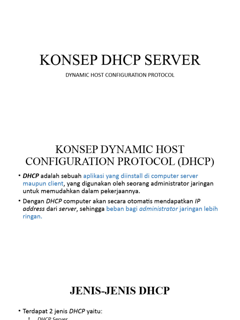 14 - Konsep DHCP Server | PDF
