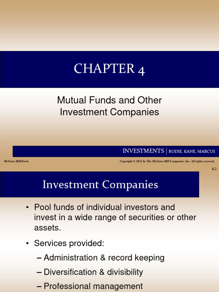 FNCE4030 Fall 2012 ch04 Handout | PDF | Investment Fund | Mutual Funds