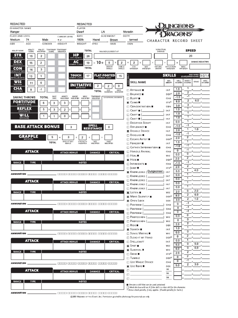 Character Sheet Redux | PDF Character Sheet Redux | PDF