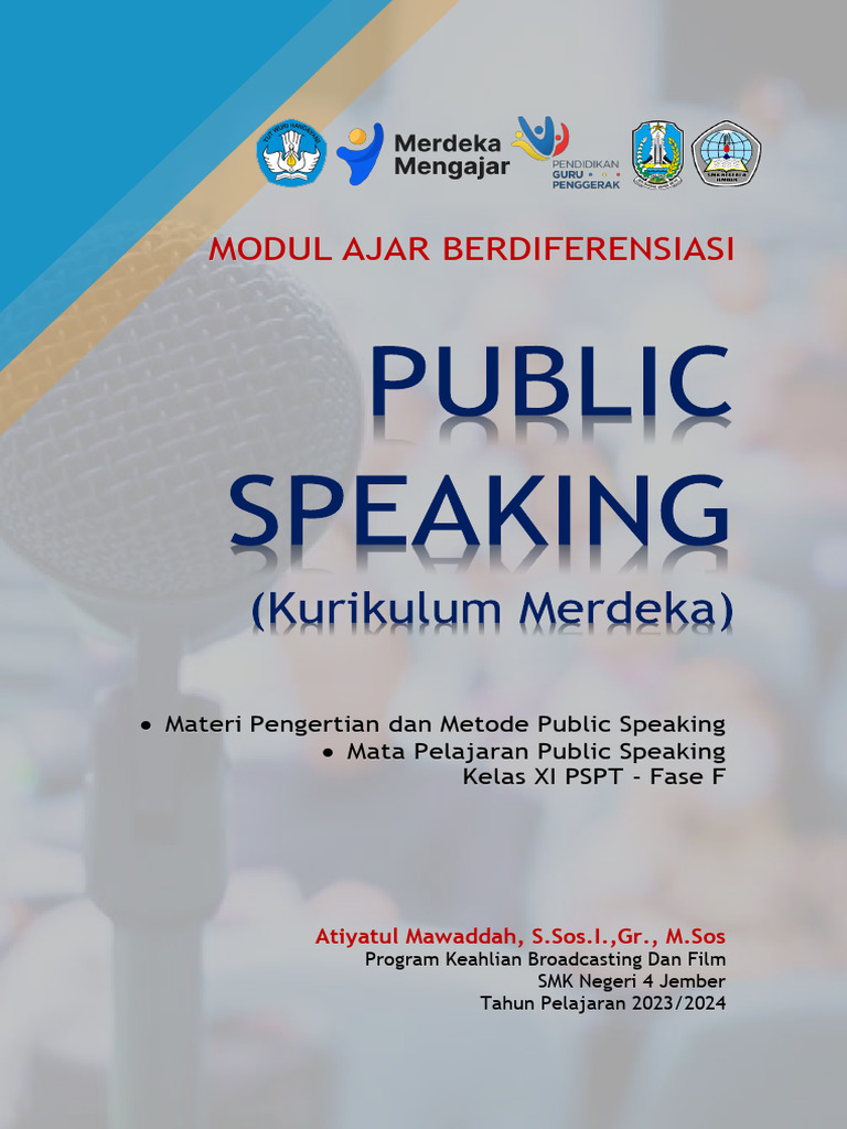 Modul Ajar Public Speaking Dekon 2.1 | PDF