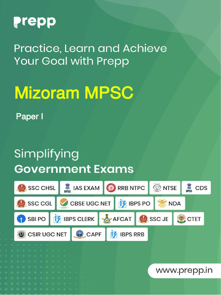 Mizoram MPSC: Paper I | PDF | Veto