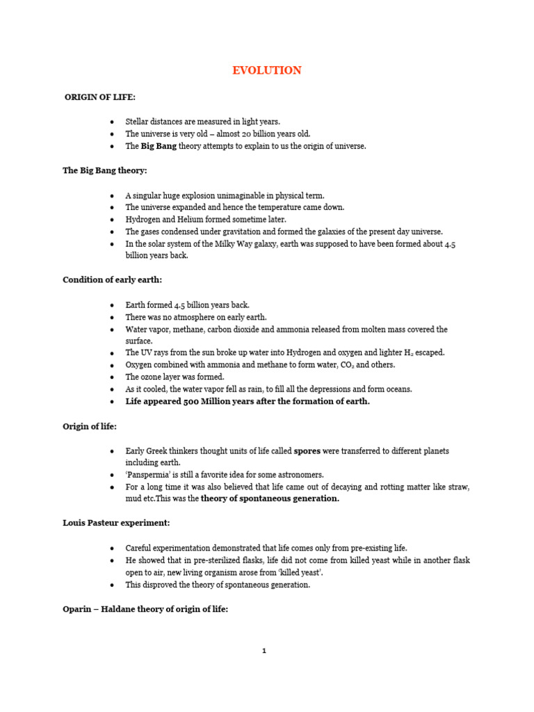 Evolution New Pdf Homology Biology Abiogenesis
