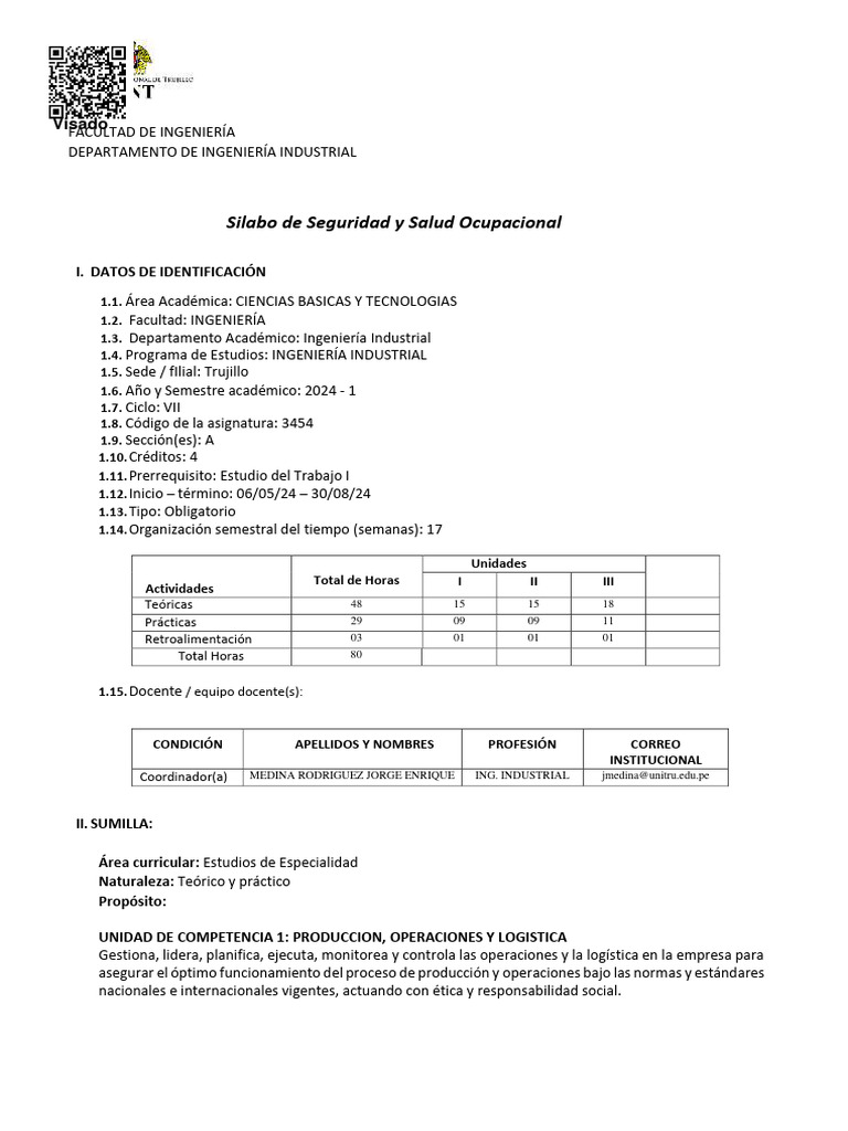 Estructura Del Informe de Trabajo Final | PDF | Seguridad y salud ocupacional | Evaluación