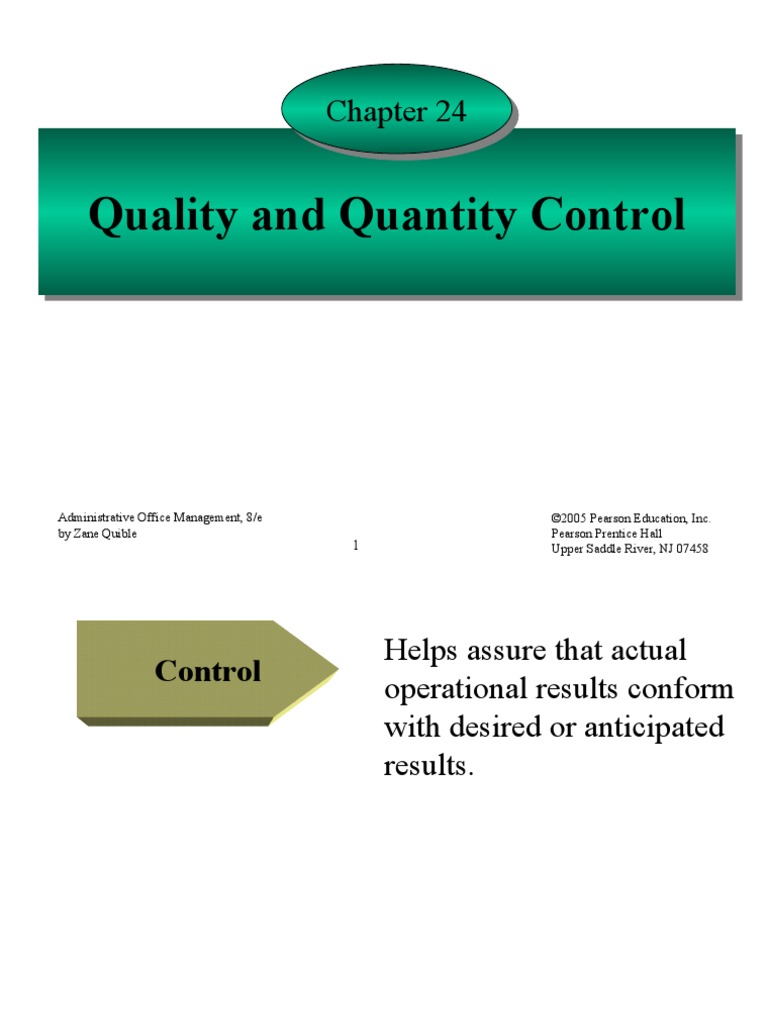 Quality and Quantity Control | PDF | Six Sigma | Business
