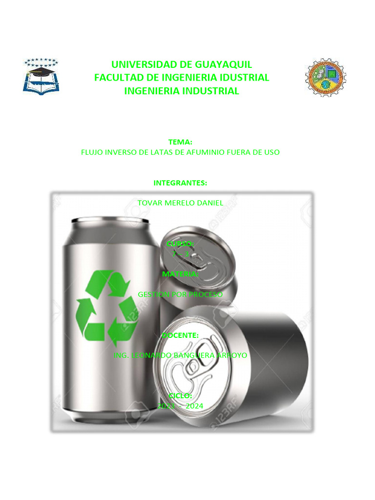 FLUJO INVERSO GRUPO 14 Tovar D | PDF | Reciclaje | Residuos