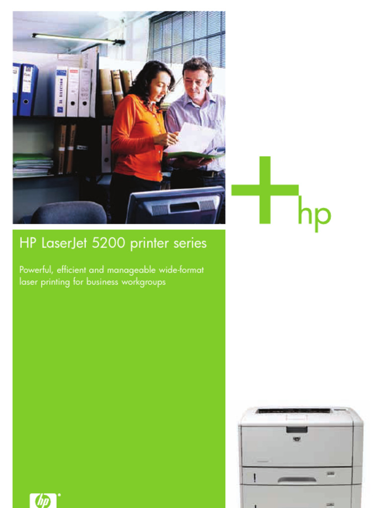 HP LJ 5200 Datasheet | PDF | Printer (Computing) | Hewlett Packard