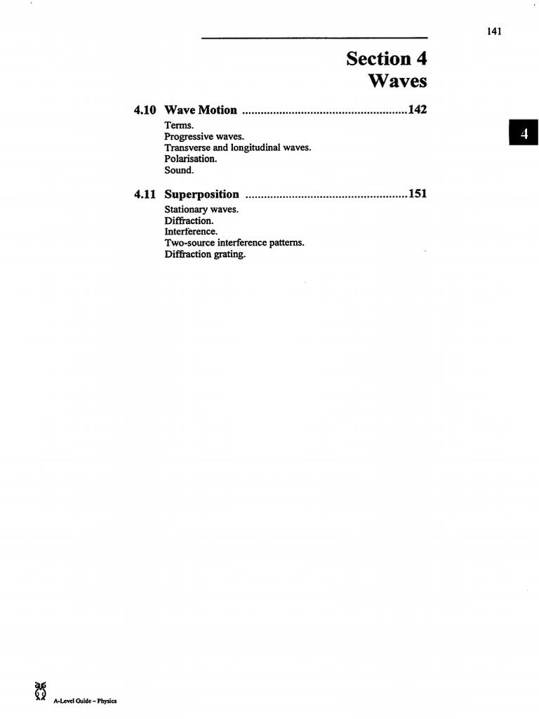 Section 4 Waves | PDF | Waves | Wavelength