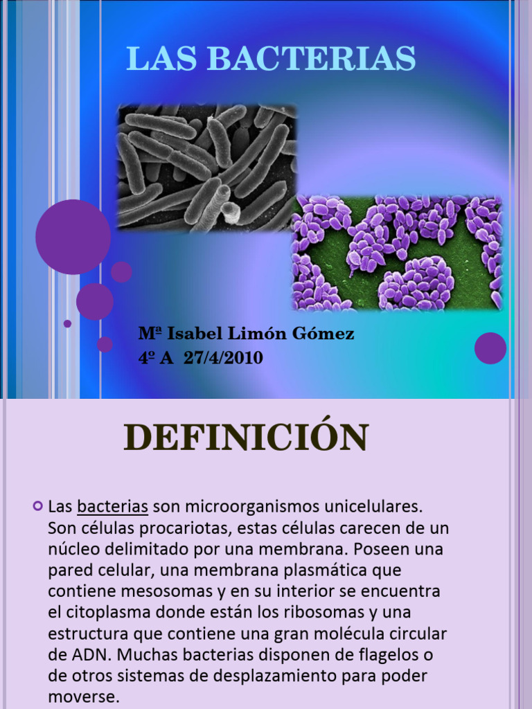 presentacion las bacterias | PDF | Las bacterias | Patógeno