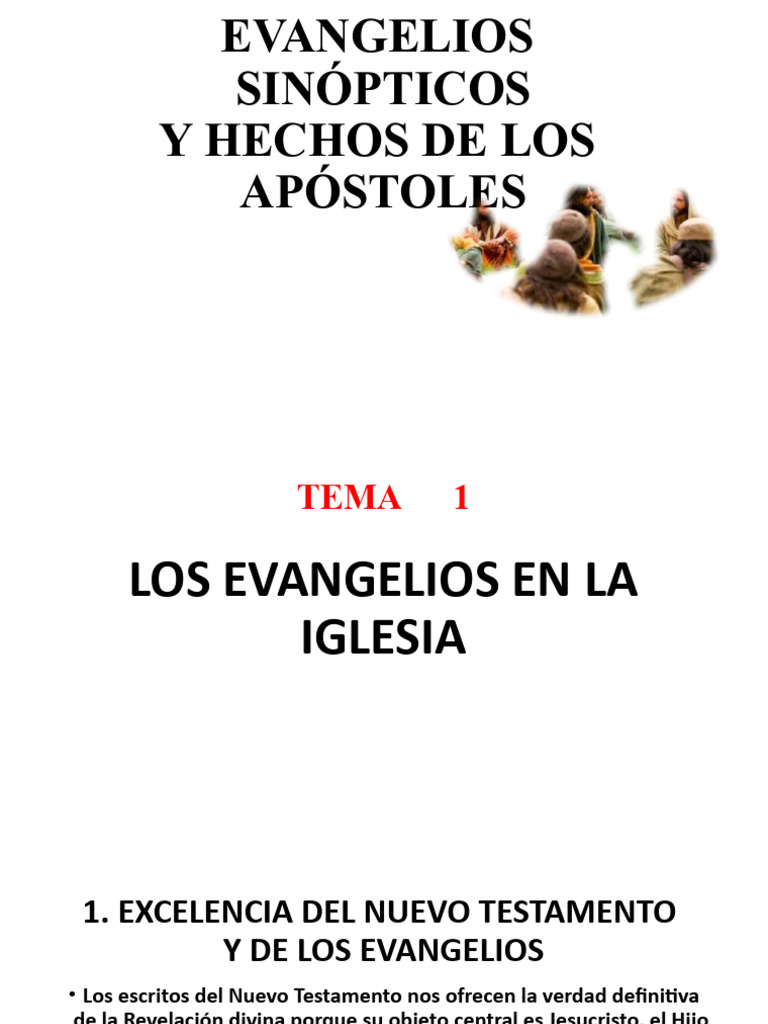 Evangelios Sinópticos | PDF | Evangelios | Jesús